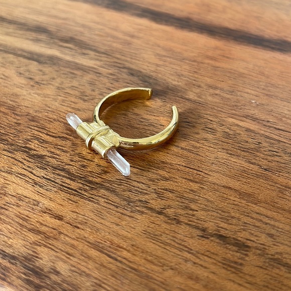 Sorrelli | Jewelry | Sorrelli Modern Gold Raw Crystal Ring | Poshmark